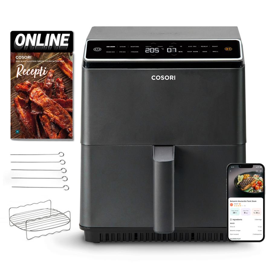 Cvrtnik na vroč zrak Cosori Dual Blaze (temno siva) CAF-P583S-KEUR - Cosori - Cosori Cvrtnik na ...